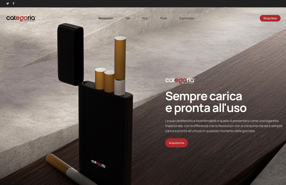 Realizzazione Sito web Azienda Prodotti High-tech | Artwork Milano